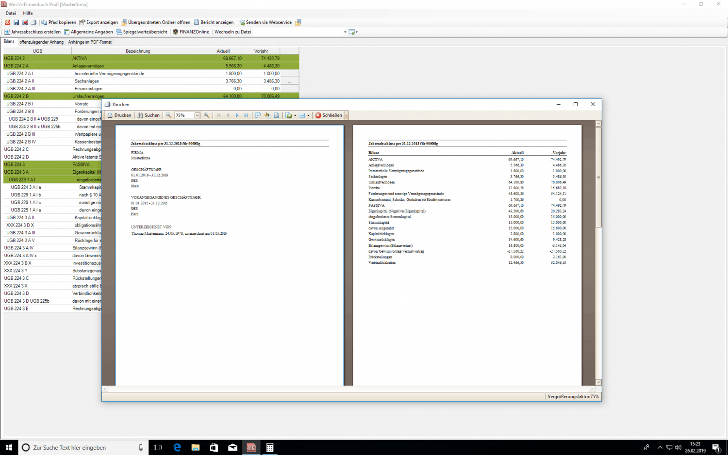 Win1A-FIRMENBUCH | Buchhaltung | SCHWEIGHOFER Manager-Software GmbH